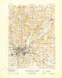 1943 Map of Battle Creek, MI — High-Res | Pastmaps